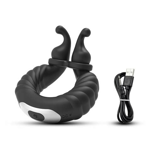 Wibrujący Penis pierścień koguta z 10 trybami wibr 14156814566