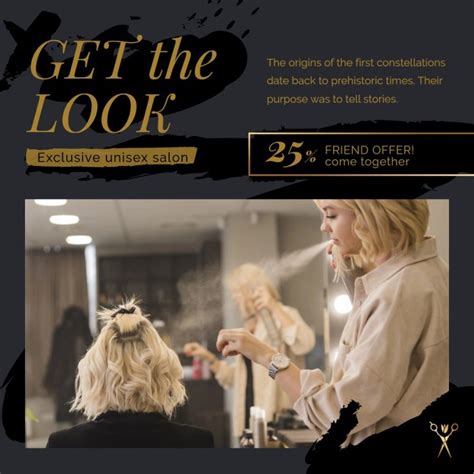 Free Get The Look Beauty Salon Instagram Post Template