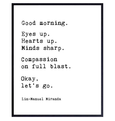Buy Good Morning Merch Motivational Wall Art Positive Inspirational