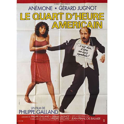 LE QUART D HEURE AMERICAIN French Movie Poster 47x63 In 1982