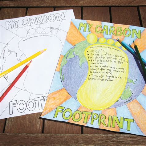 Reducing My Carbon Footprint Paper Card CleverPatch CleverPatch