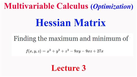 hessian matrix