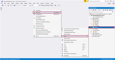 display multiple tables in a single view in asp mvc