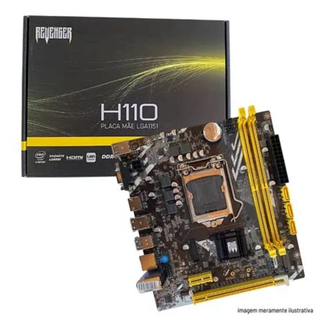 Placa Mãe 1151 H110 Ddr4 I3 I5 E I7 6º E 7º Geração