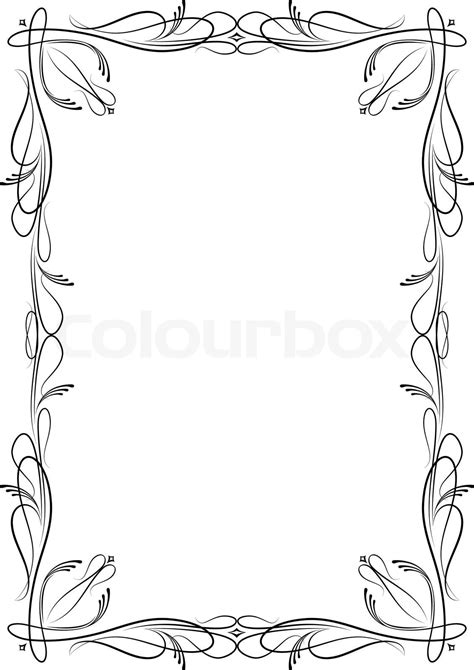 Rahmen Filigran Viktorianisch Stock Vektor Colourbox