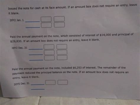 Solved Entries For Installment Note Transactions On January Chegg