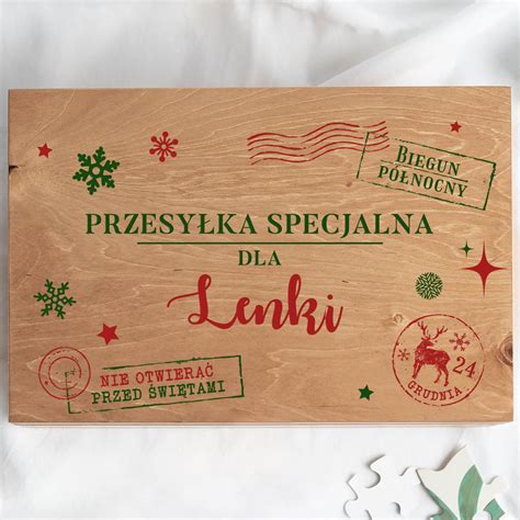 Świąteczna skrzynka na prezenty PRZESYŁKA SPECJALNA
