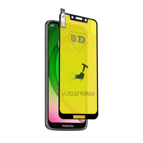Película de Gel 5D Compativel Para Celular Motorola Moto G7 Power