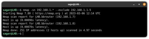 Linux Nmap Ping