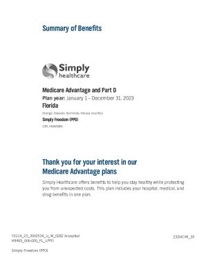 Fillable Online Medicare Advantage Plans Freedom Health Fax Email
