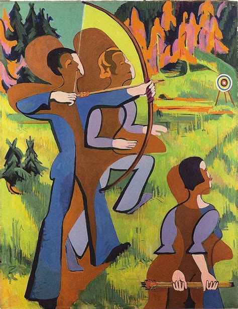 File Ernst Ludwig Kirchner Bogenschützen 1935 37 Wikimedia Commons