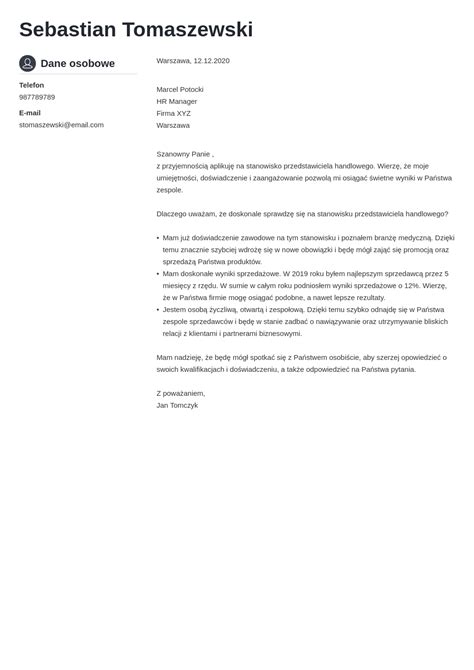 Jak powinien wyglądać list motywacyjny wzór 10 szablonów