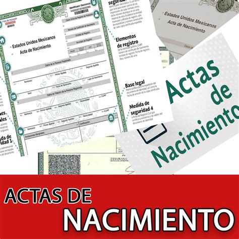 Actas de Nacimiento Certificadas Actualizadas de México