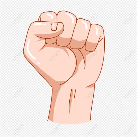 Cartoon Hand Drawn Fist Full Of Power Fist Fight Cartoon Hand Drawn