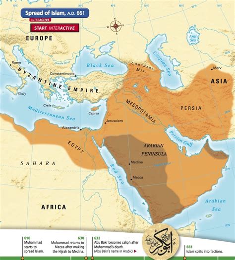 Spread Of Islam Map