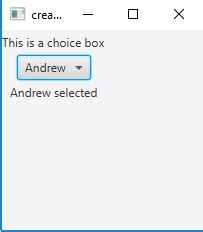 JavaFX ChoiceBox GeeksforGeeks