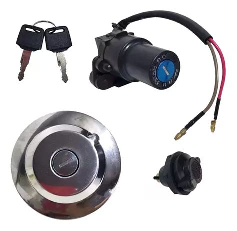 Kit Chave Ignição Ybr 125 Xtz 125 06 08 Chave Tampa Trava