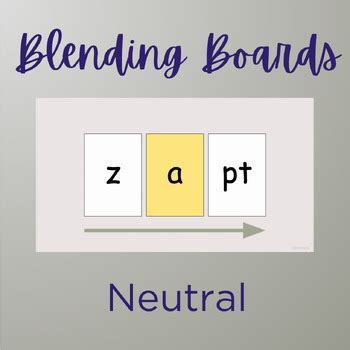 Orton Gillingham Blending Boards Blends NEUTRAL TPT