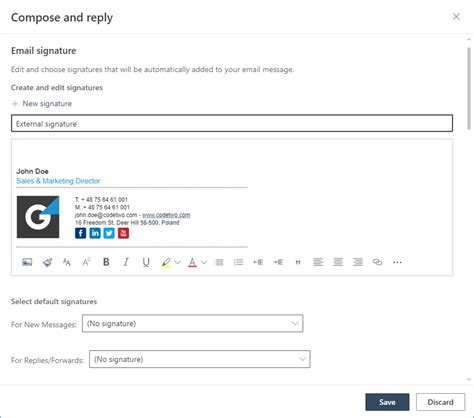 How To Set Up Email Signature In Outlook On The Web