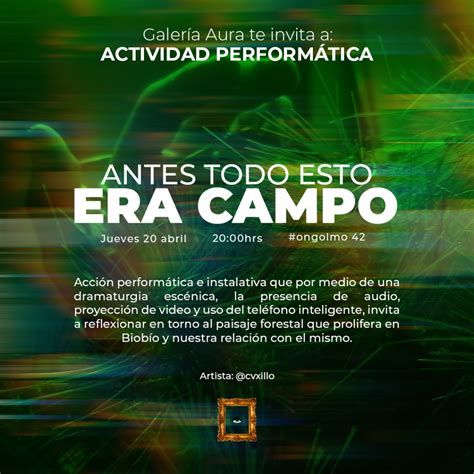 Antes Todo Esto Era Campo De CVXILLO Sofia Bernasconi