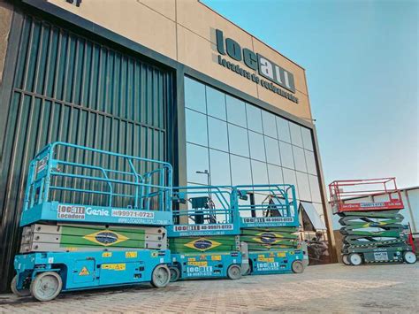 Locação de Plataforma de Elevação Tipo Tesoura Locall Locadora