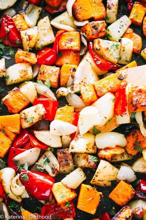 Garlic Parmesan Roasted Vegetables Vegetable Side Dish