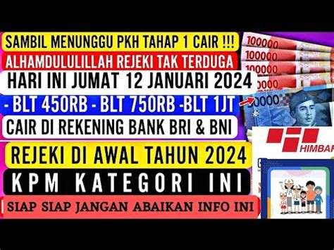 AKHIRNYA ADA BANSOS TAMBAHAN LAGI BAGI KPM PKH BPNT DIAWAL TAHUN JANGAN