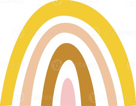 Boho Rainbow Hand Drawn For Decoration Prints Wallpaper Png