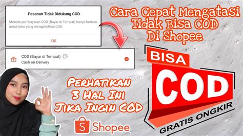 Cara Mengatasi Tidak Bisa Cod Di Shopee Part Youtube