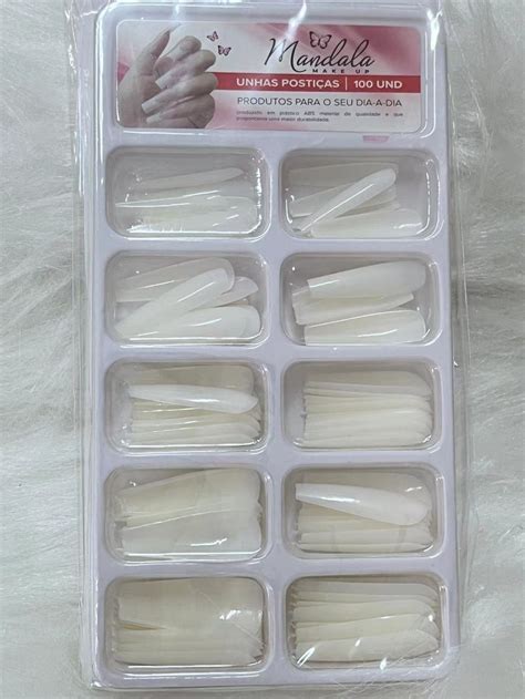LJH Postiça Realista Bailarina 100 unidades Cor Natural Material