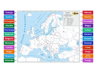 Polski Mapa Polityczna Europy I Podzia Administracyjny Materia Y
