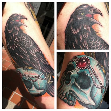 Raben Tattoo Symbolik Weisheit In Der Mythologie Oder Das B Se Aus