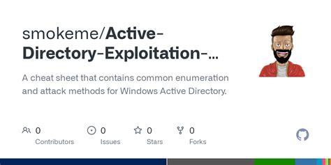 Active Directory Exploitation Cheat Sheet Readme Md At Master