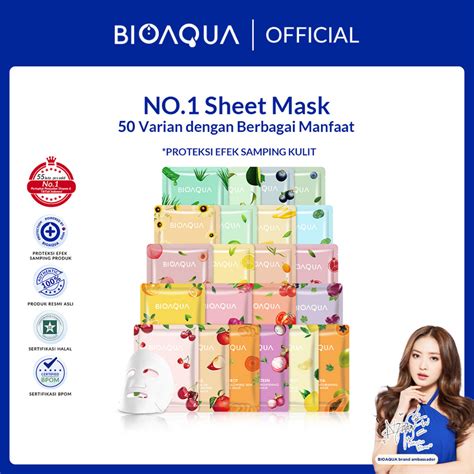 Jual BIOAQUA Masker Sheet Mask Vegetables And Fruits Series Natural