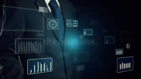 Empresario Show Holograma Del Informe De Inteligencia Empresarial