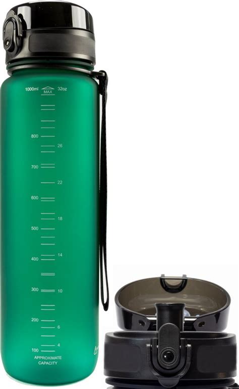 Drinkfles 1 Liter Volwassenen Sport Bidon Drinkbus 1000ml