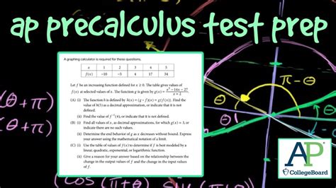 Ap Precalculus Test Prep Free Response Function Concepts