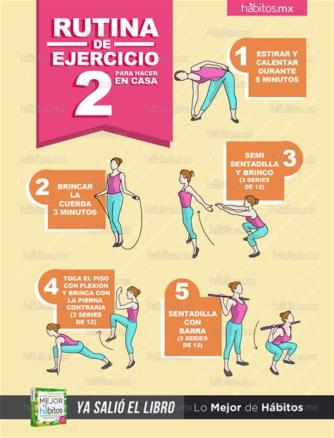 Hábitos Health Coaching Rutina de ejercicio 2 para hacer en casa