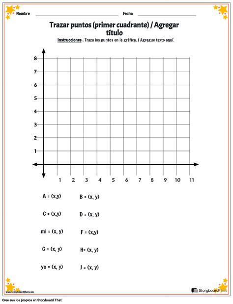 Hoja de Trabajo Gratuita Sobre el Plano de Coordenadas Graficación
