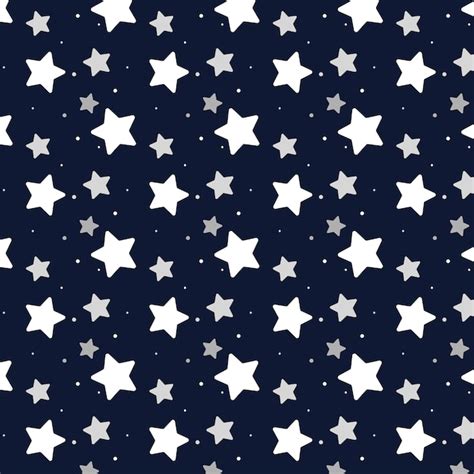 Patr N De Estrellas Plateadas De Dise O Plano Vector Gratis