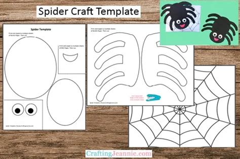 Spider Craft Free Template Crafting Jeannie