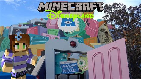 Monsters Inc Mike Sulley To The Rescue Minecraft Disneyland YouTube