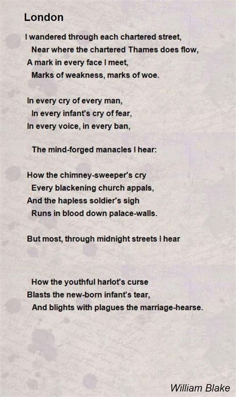 London William Blake Poem