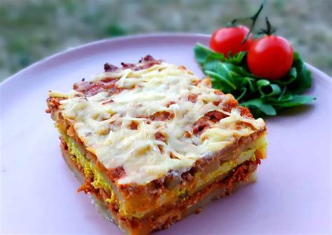 Vegán rakott krumpli recept magyaros ízletes gyönyörű étel