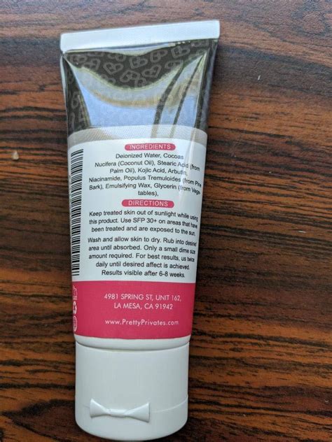 Intimate Skin Bleaching Cream Pretty Privates Intimate And