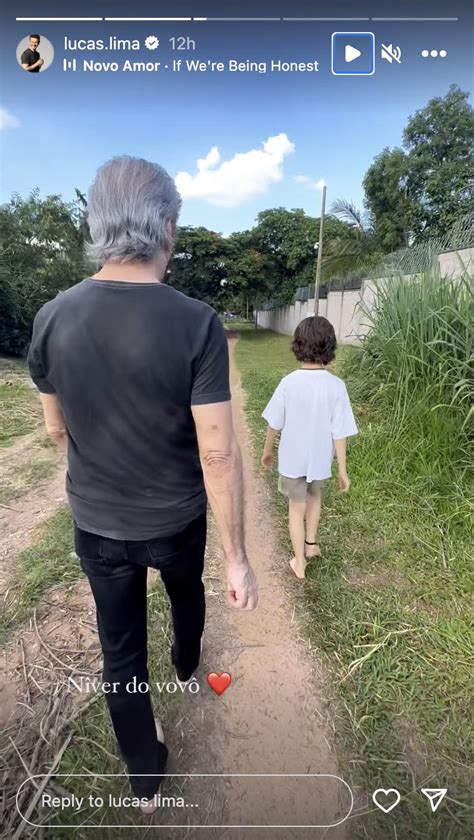 Ele cresceu Filho de Lucas Lima e Sandy aparece grandão em nova imagem