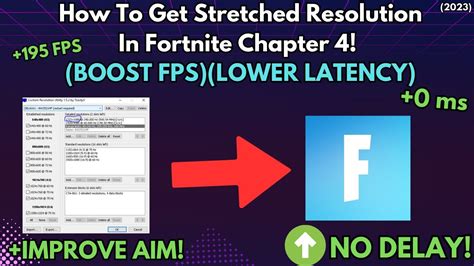 How To Get Stretched Resolution In Fortnite Chapter 4 BOOST FPS