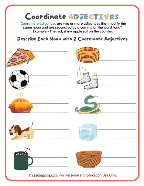 Comma Rule Coordinate Adjectives Worksheet Live Worksheets