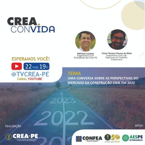 Crea Convida apresenta as perspectivas para a construção civil em 2022
