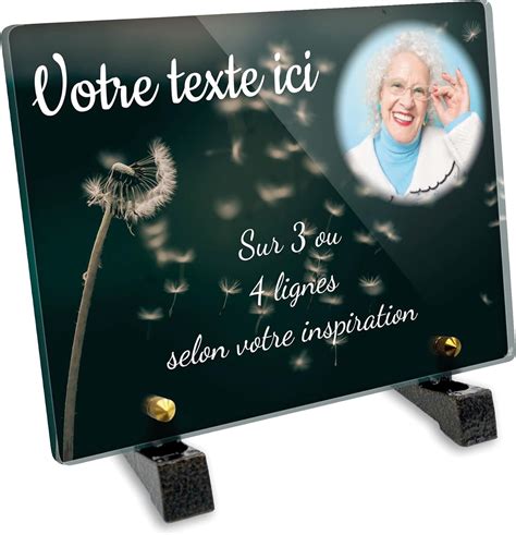 OCAP FUNERAIRE Plaque funéraire Rectangle avec Photo